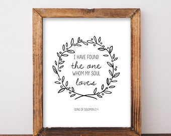 Song Of Solomon 3:4 I Have Found The One Whom My Soul Loves