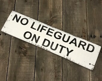 Lifeguard signs | Etsy