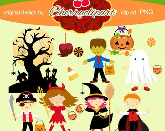 Back to School Supplies digital clip art set Personal and