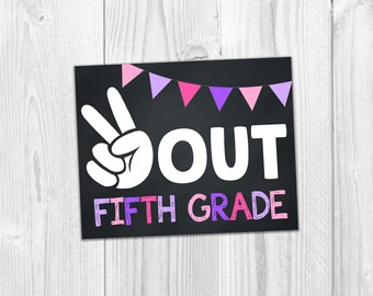 5th grade sign | Etsy