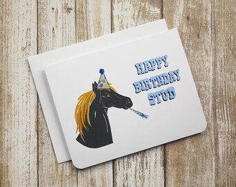 Happy birthday stud | Etsy