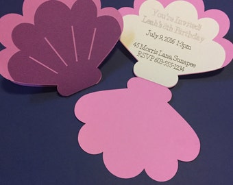 Seashell invitations | Etsy