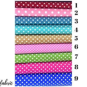 Polka dot fabric | Etsy