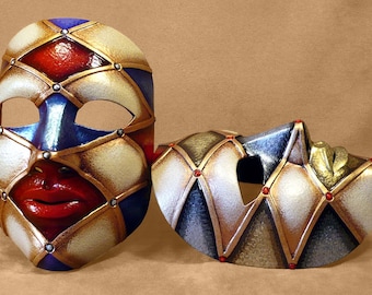 Harlequin mask | Etsy