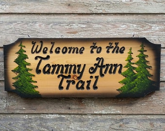 Pine wood sign | Etsy