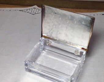 Glass cigarette box | Etsy