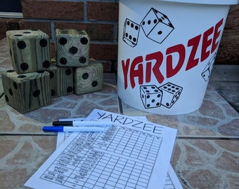 Printable Yardzee 8.5 x 11 Score Sheet Download