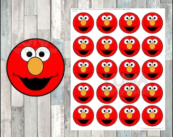 Elmo cupcake toppers | Etsy