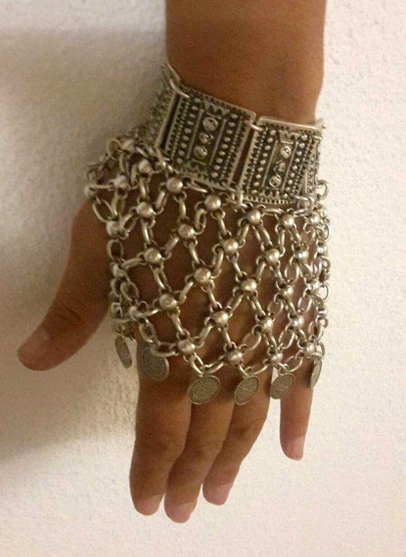 Metal chain glove/chainmaille glove metal/hand chain bold