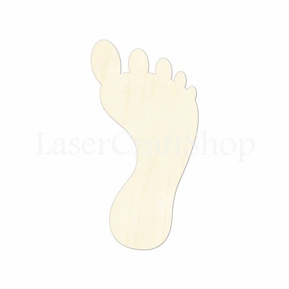2 34 Feet Footprint Wooden Cutout Shape