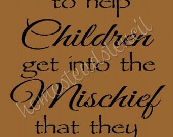 Get into mischief | Etsy