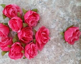 white rosebud flower crown making craft supplies set of 24