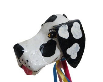 Hound Unique Whimsical Paper Mache Dog Sculpture Custom