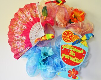Tropical wreath | Etsy