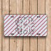 Monogram Mirror License Plate