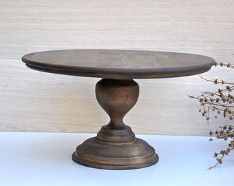 Wood cake stand | Etsy