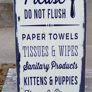 Do not flush | Etsy
