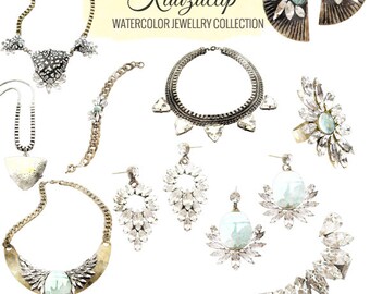 Watercolor jewelry | Etsy