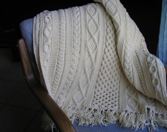 Fisherman afghan | Etsy