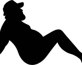 Fat trucker decal | Etsy