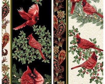 Cardinal fabric | Etsy