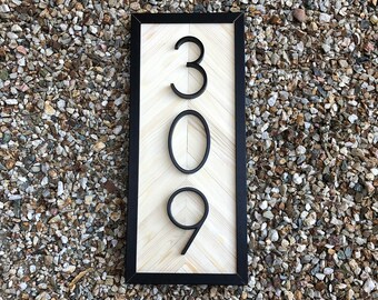 Vertical house numbers | Etsy