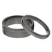 His and Her's Matching Ring Set Black Zirconium Rings: