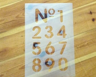 Number stencil | Etsy