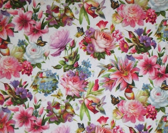 Hummingbird fabric | Etsy