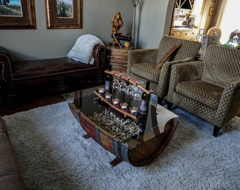 Barrel coffee table | Etsy