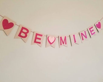 Be Mine Valentine's Day Banner Printable Photo Prop