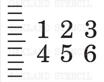 Growth chart stencil | Etsy