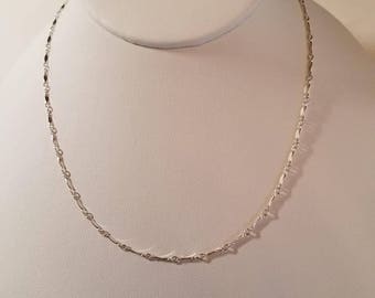 Sterling Silver Rice Grain Bali Chain Sterling Grain Bali