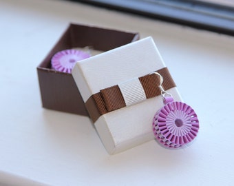 DIY Paper woven jewelry Box weaving paper earrings pendants