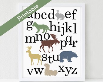 Woodland alphabet | Etsy