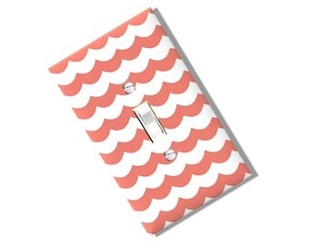 Yellow Floral Scroll Light Switch Cover Plate Homemade Multi