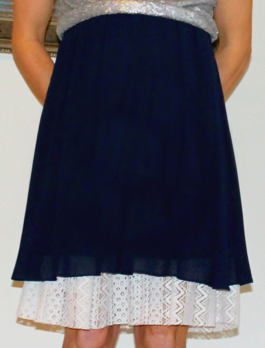 Women's Lace Slip Dress Extender PDF sewing pattern dress