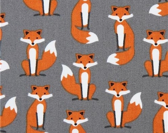Fox print fabric | Etsy
