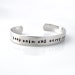 Personalized metal cuff bracelet custom bracelet aluminum