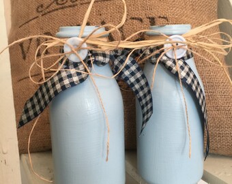 Milk bottle vase | Etsy