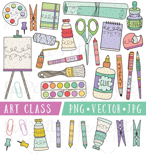 School Supplies Clipart Art Class Clip Art Clipart for