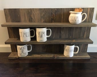 Coffee mug shelf | Etsy