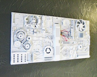 Recycled Computer Art for the Modern Office by OfficeDeco on Etsy