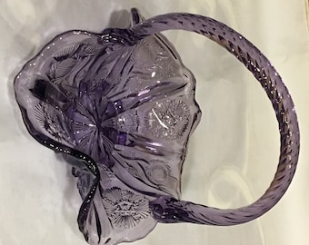 Purple fenton basket | Etsy
