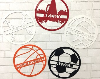 Metal sports signs | Etsy