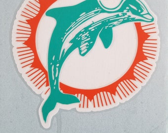 Miami dolphins decal | Etsy