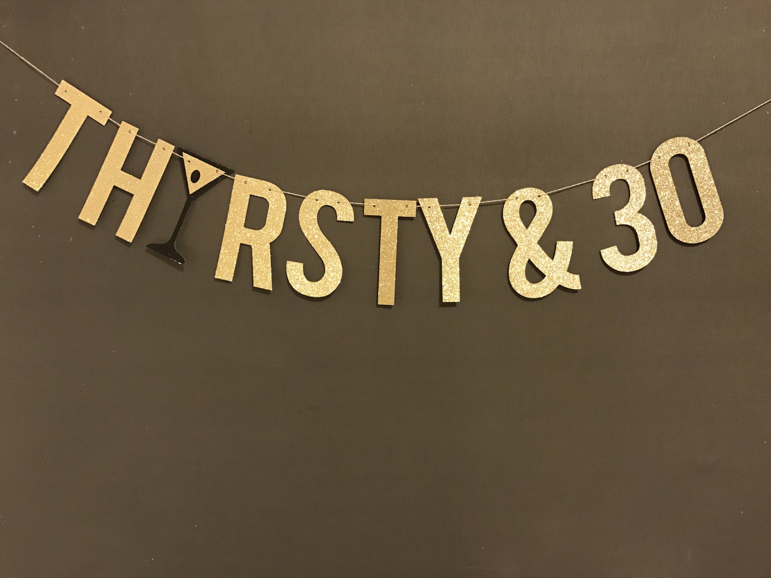 30th Birthday Party Banner Thirsty 30 Banner 30th