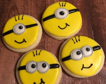 Minion cookies | Etsy