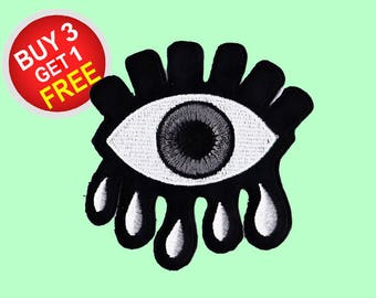 Evil Eye Patch Iron On Embroidered Applique