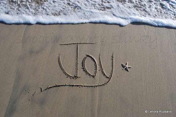 JOY Writing in the Sand Instant Download